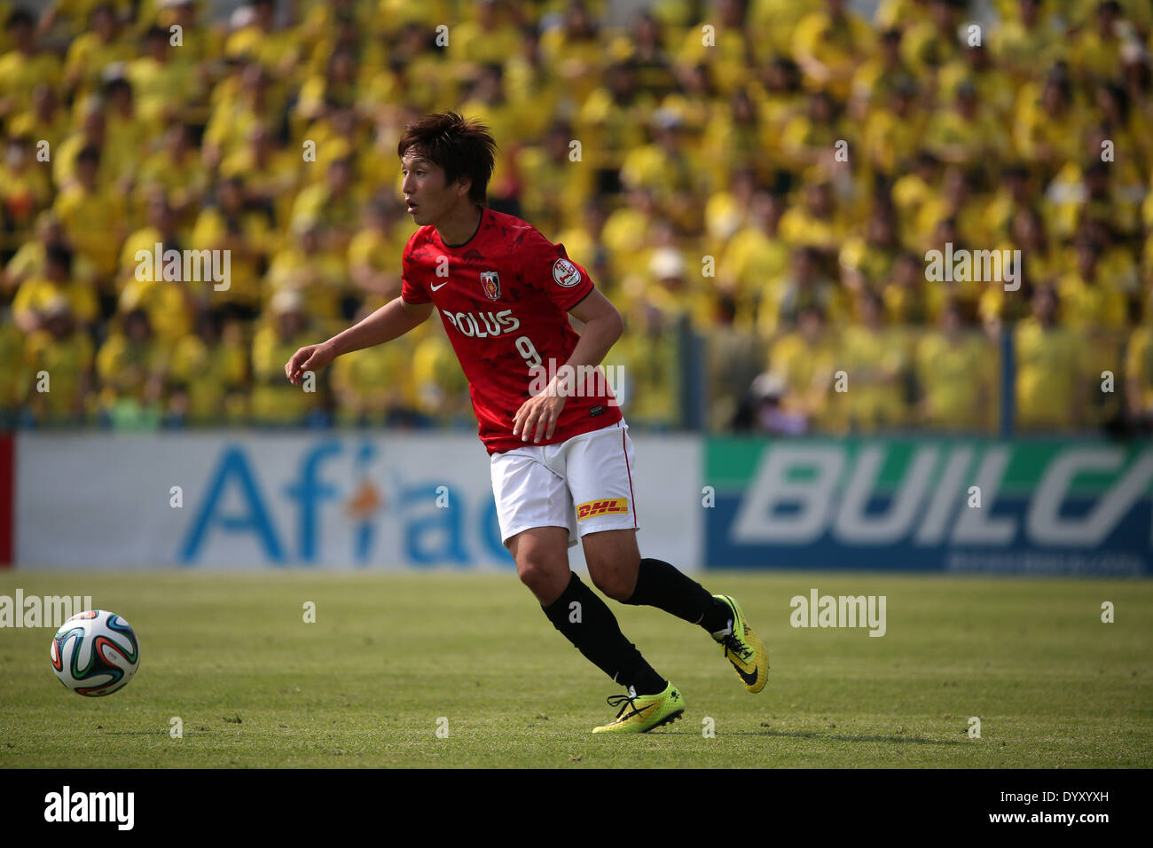 Hitachi Kashiwa Stadium, Chiba, Japan. 26th Apr, 2014. Genki Haraguchi ...