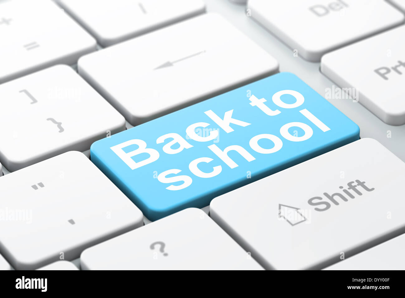 Education concept: Back to School on computer keyboard background Stock ...