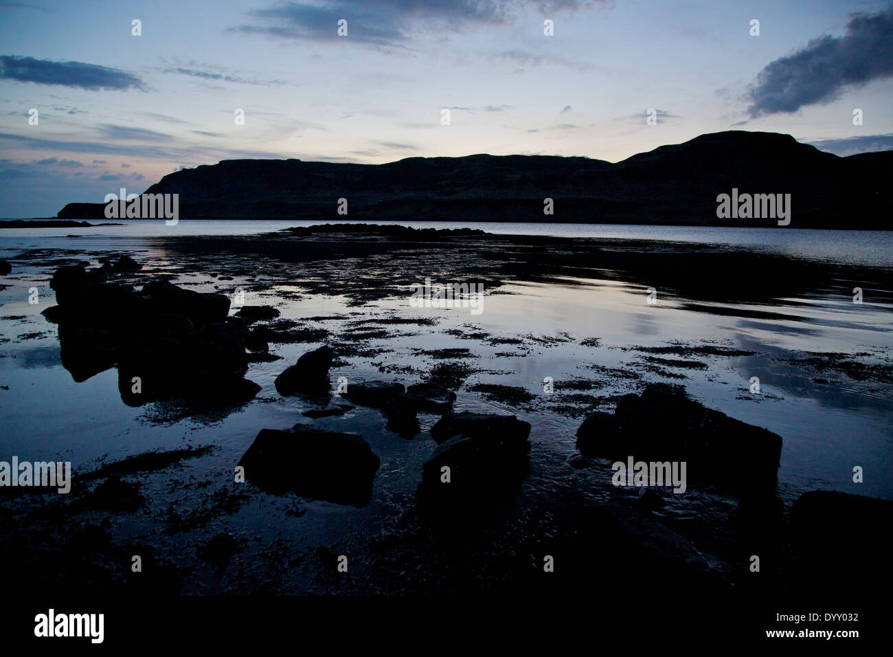 Calgary bay at dusk, Isle of Mull, Argyle, Inner Hebrides, Scottish ...