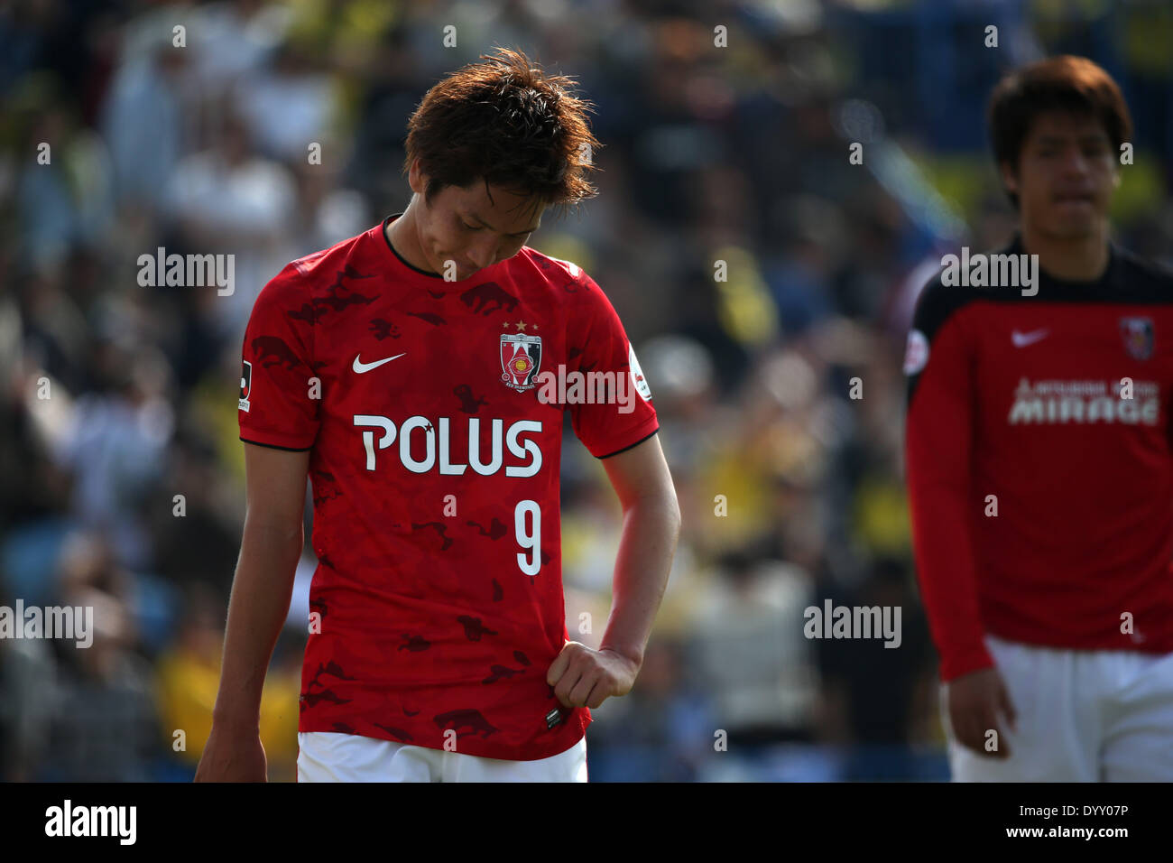 Hitachi Kashiwa Stadium, Chiba, Japan. 26th Apr, 2014. Genki Haraguchi ...