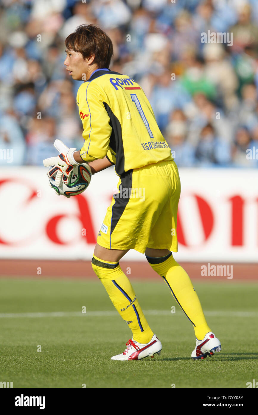 Todoroki Stadium, Kanagawa, Japan. 26th Apr, 2014. Masaaki Higashiguchi ...