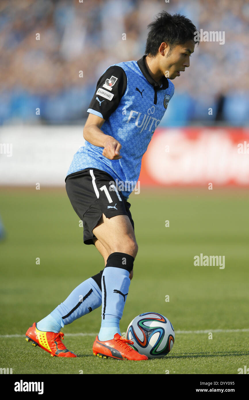 Todoroki Stadium, Kanagawa, Japan. 26th Apr, 2014. Yu Kobayashi (Frontale), APRIL 26, 2014 ...