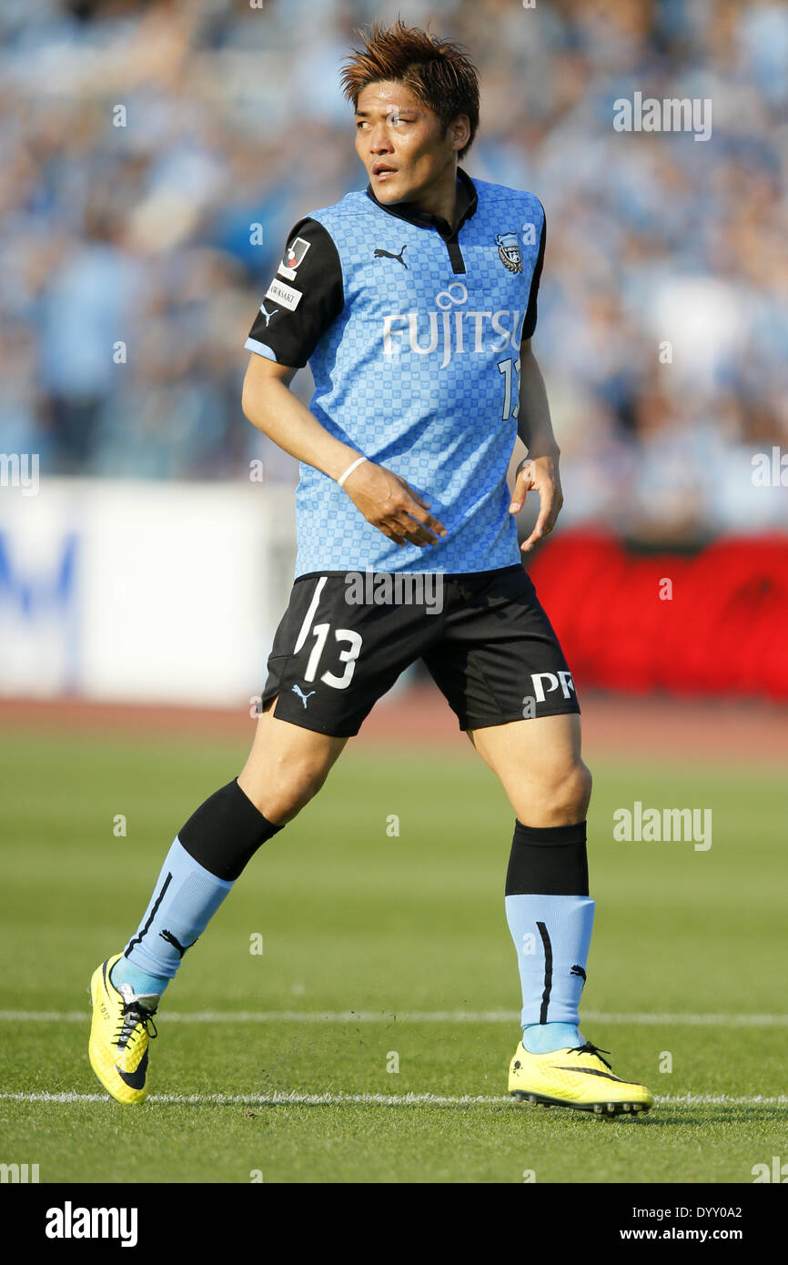 Todoroki Stadium, Kanagawa, Japan. 26th Apr, 2014. Yoshito Okubo ...