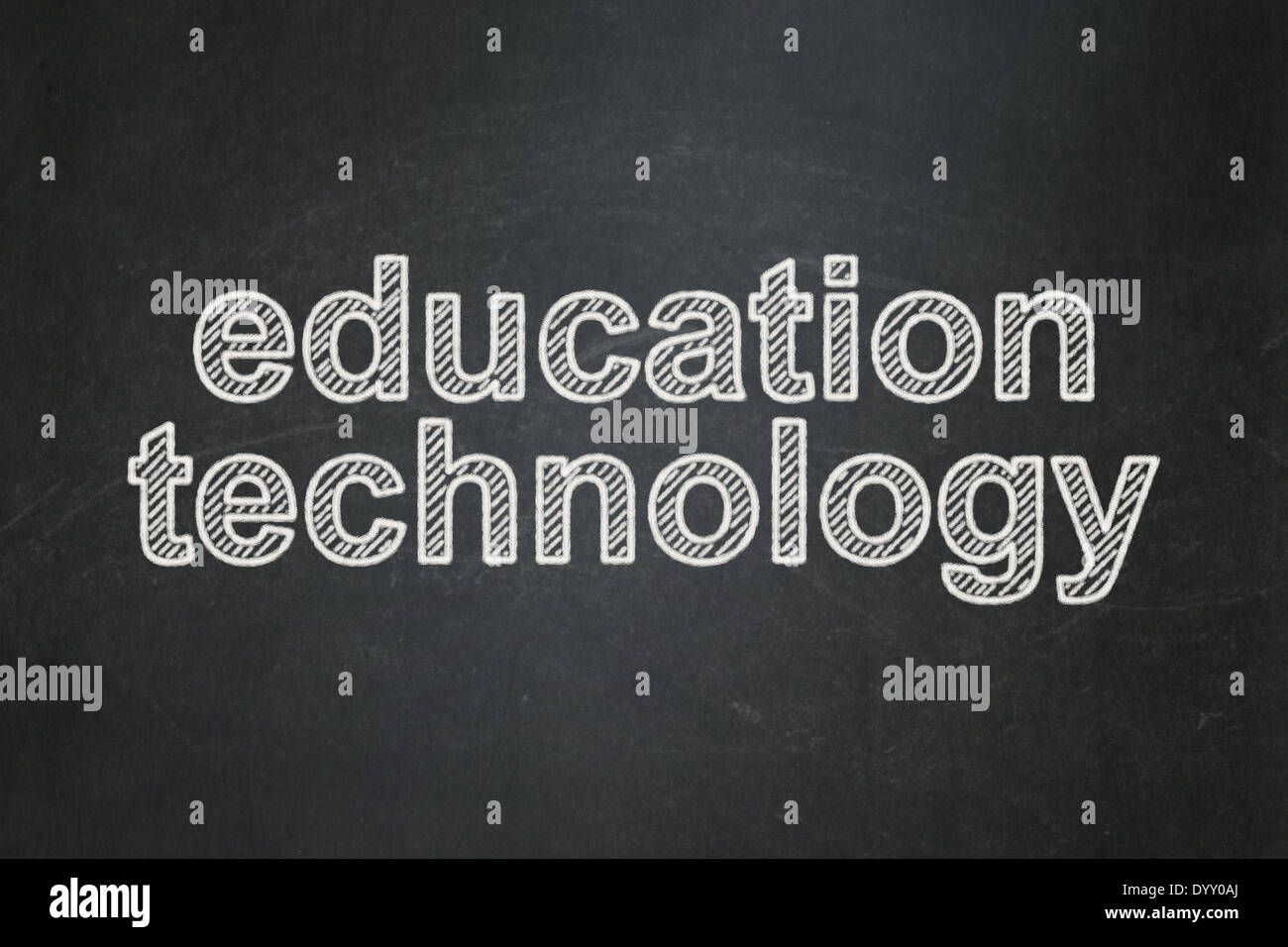 Education concept: Education Technology on chalkboard background Stock ...