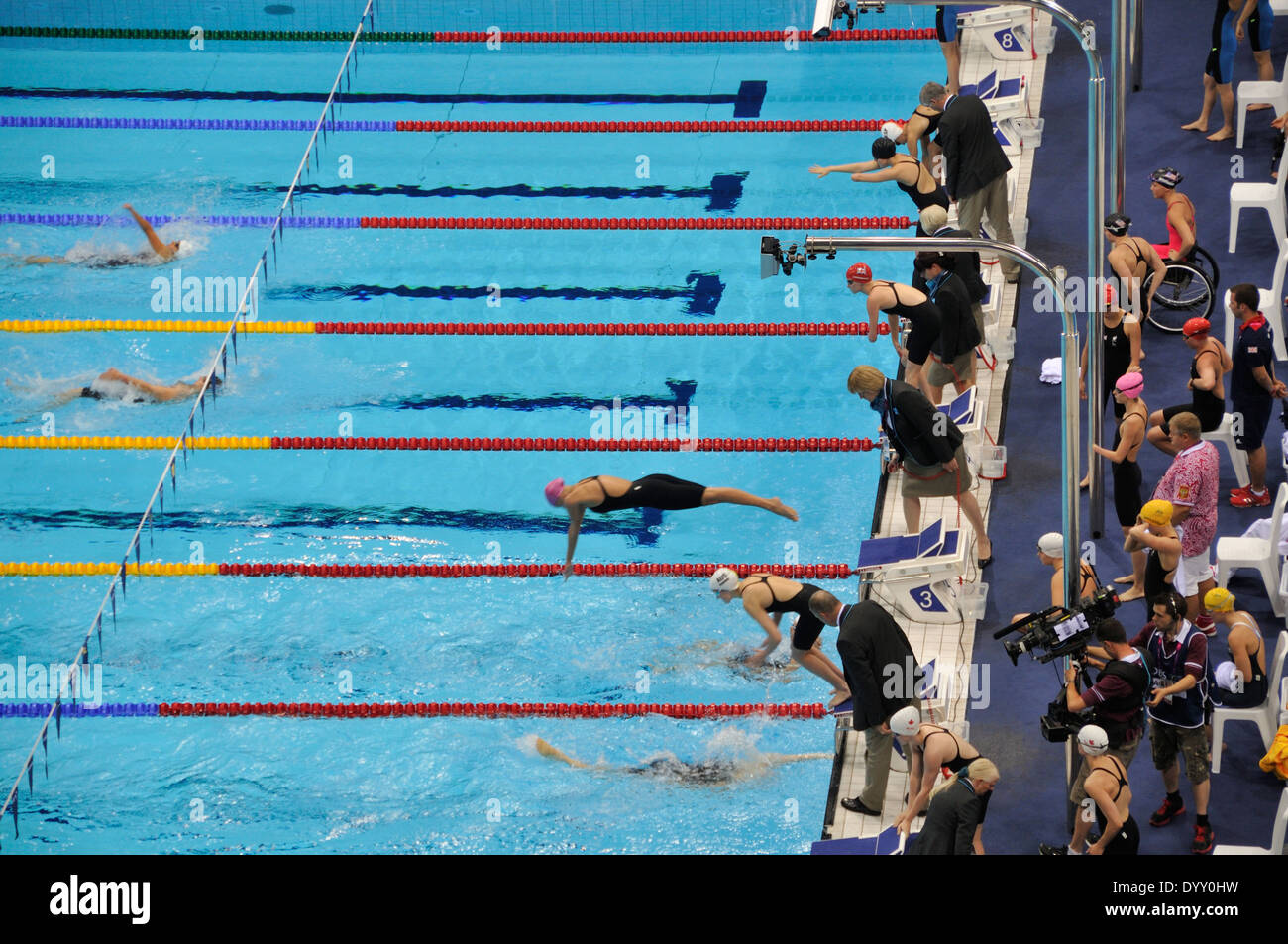 London 2012 paralympic swimming event Stock Photo - Alamy