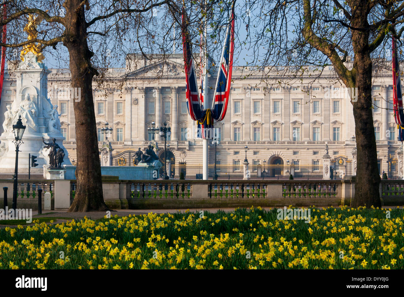 Buckingham palace green park hi-res stock photography and images - Alamy