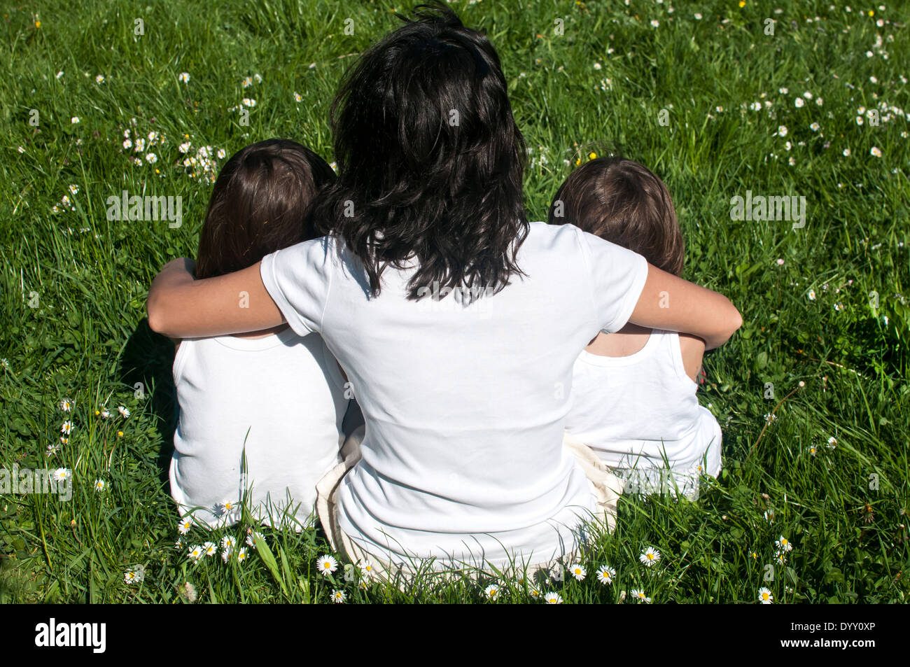 Mother and children Stock Photo - Alamy