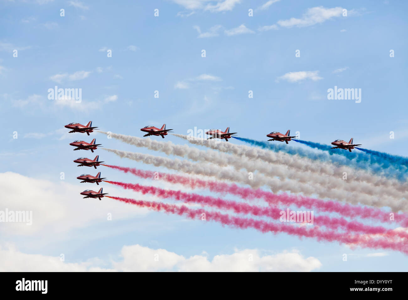 Red white and blue aircraft hi-res stock photography and images - Alamy