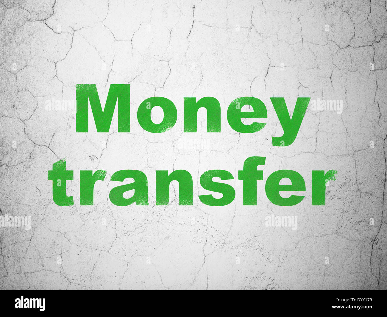 Finance concept: Money Transfer on wall background Stock Photo - Alamy