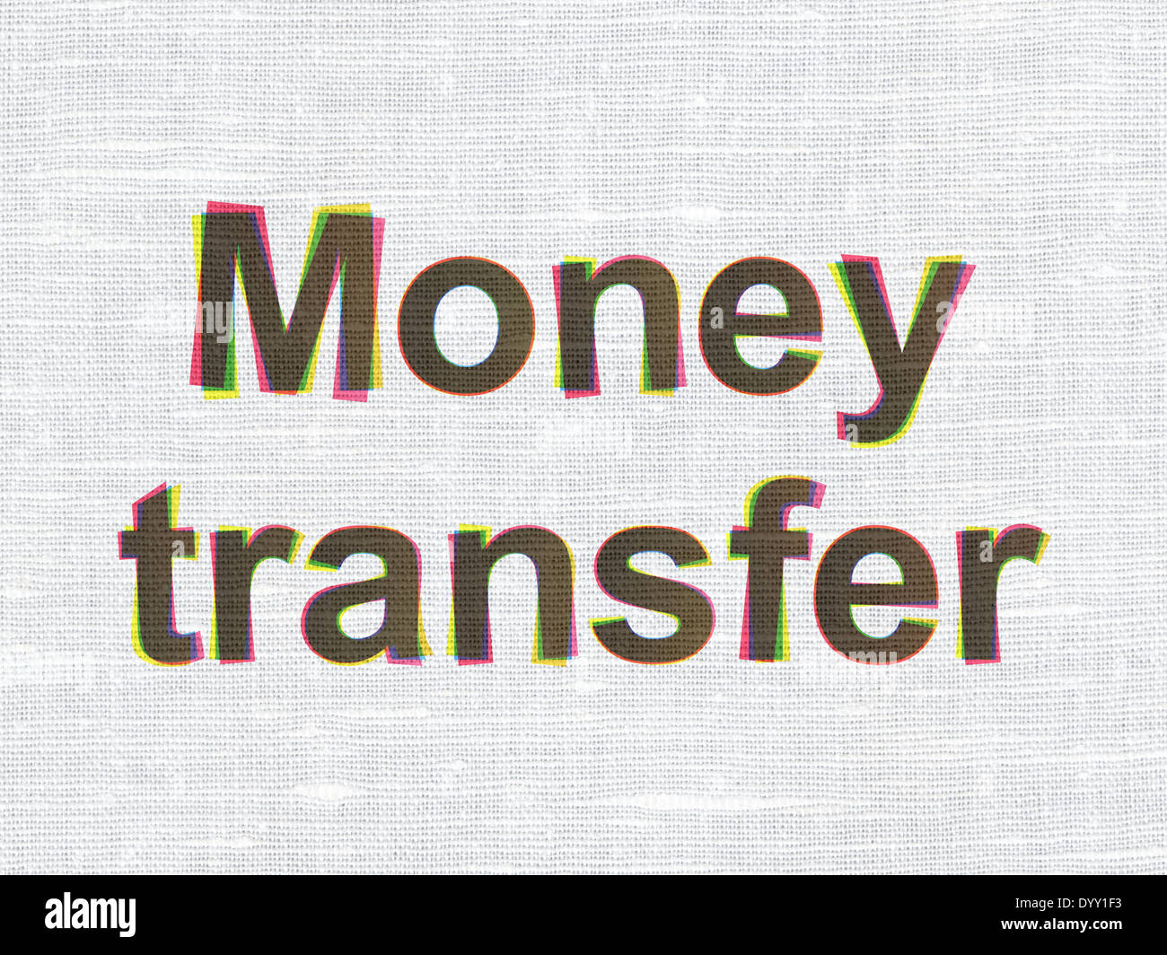 Business concept: Money Transfer on fabric texture background Stock ...