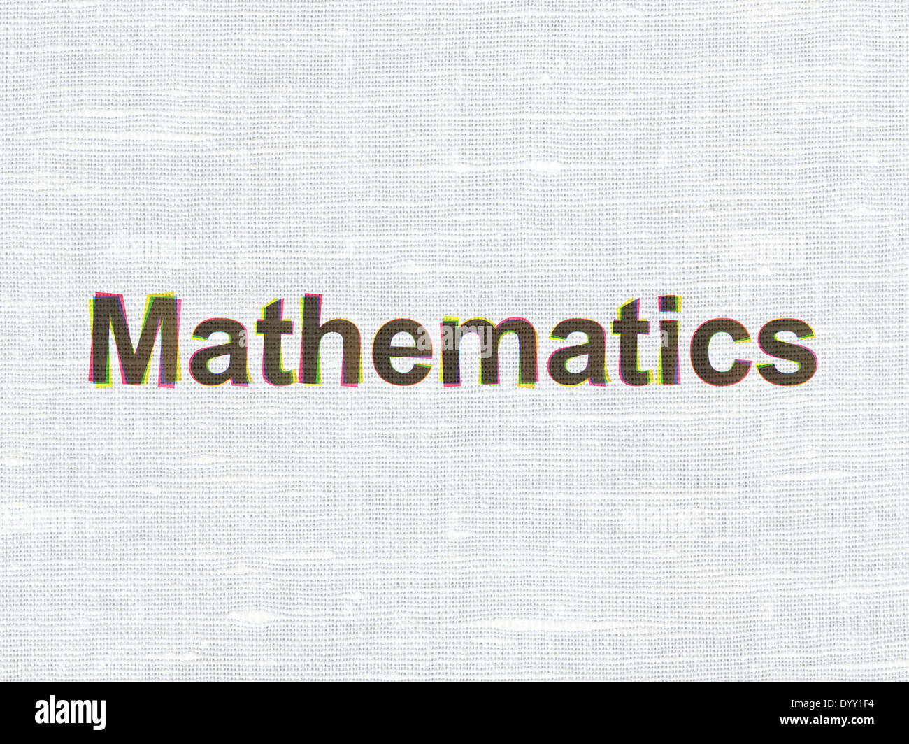 Education concept: Mathematics on fabric texture background Stock Photo ...