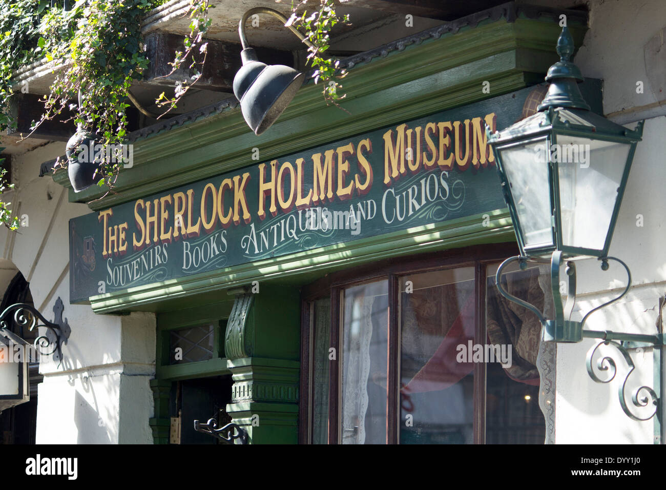 Sherlock Holmes Museum sign and exterior Baker Street Marylebone London ...