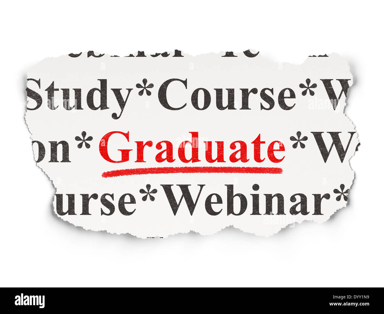 Education concept: Graduate on Paper background Stock Photo - Alamy