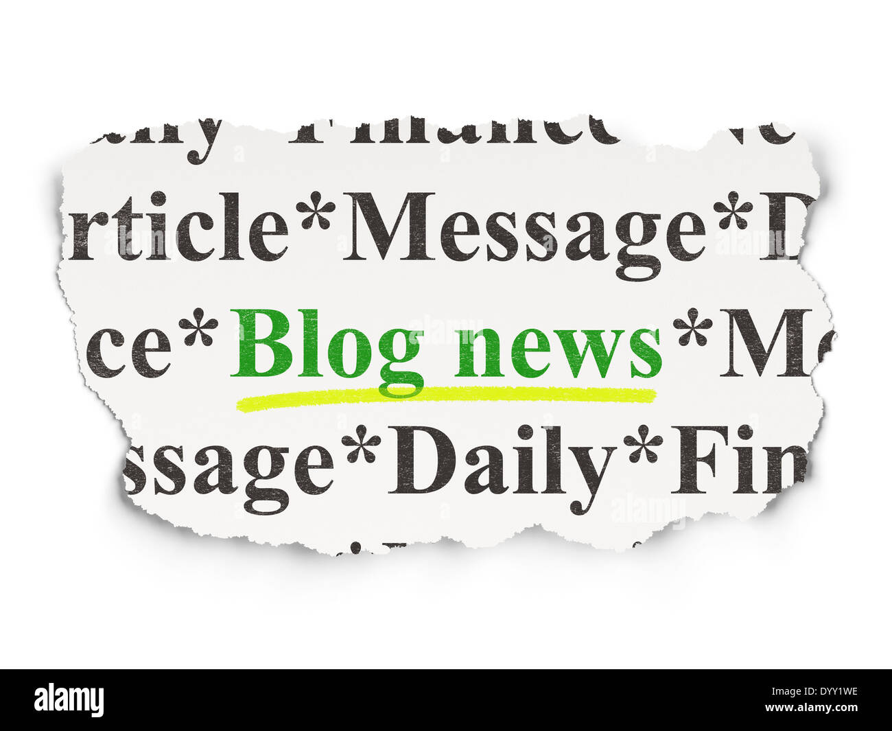 News concept: Blog News on Paper background Stock Photo - Alamy