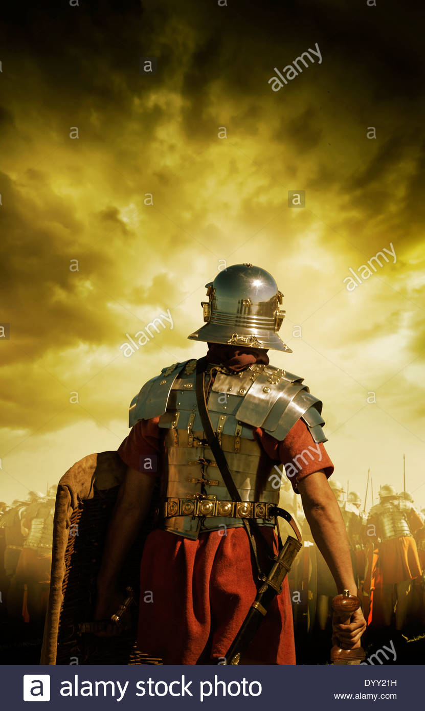 Rear view of a roman soldier Stock Photo: 68821133 - Alamy