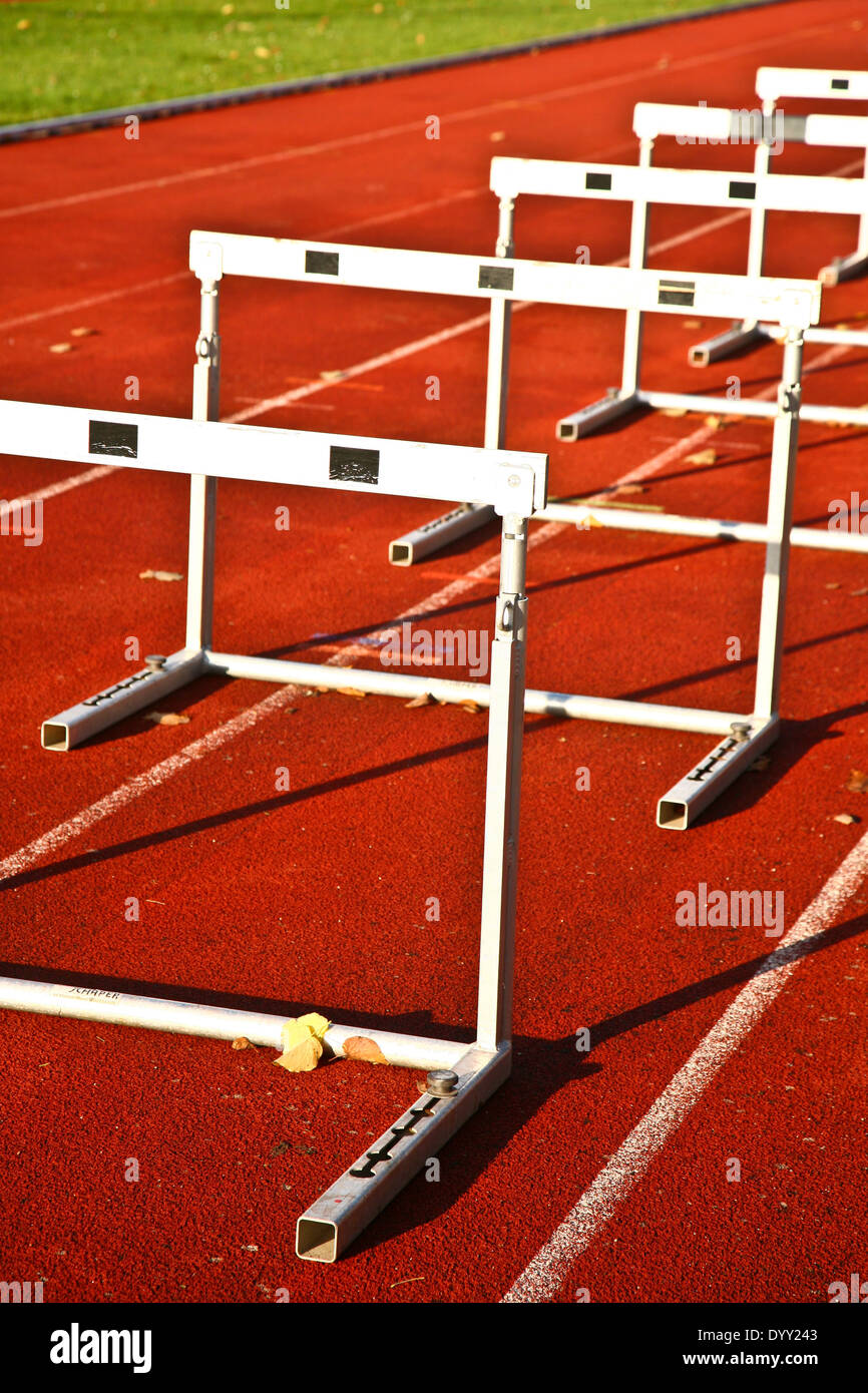 Running lane in a stadium in Denmark Stock Photo - Alamy