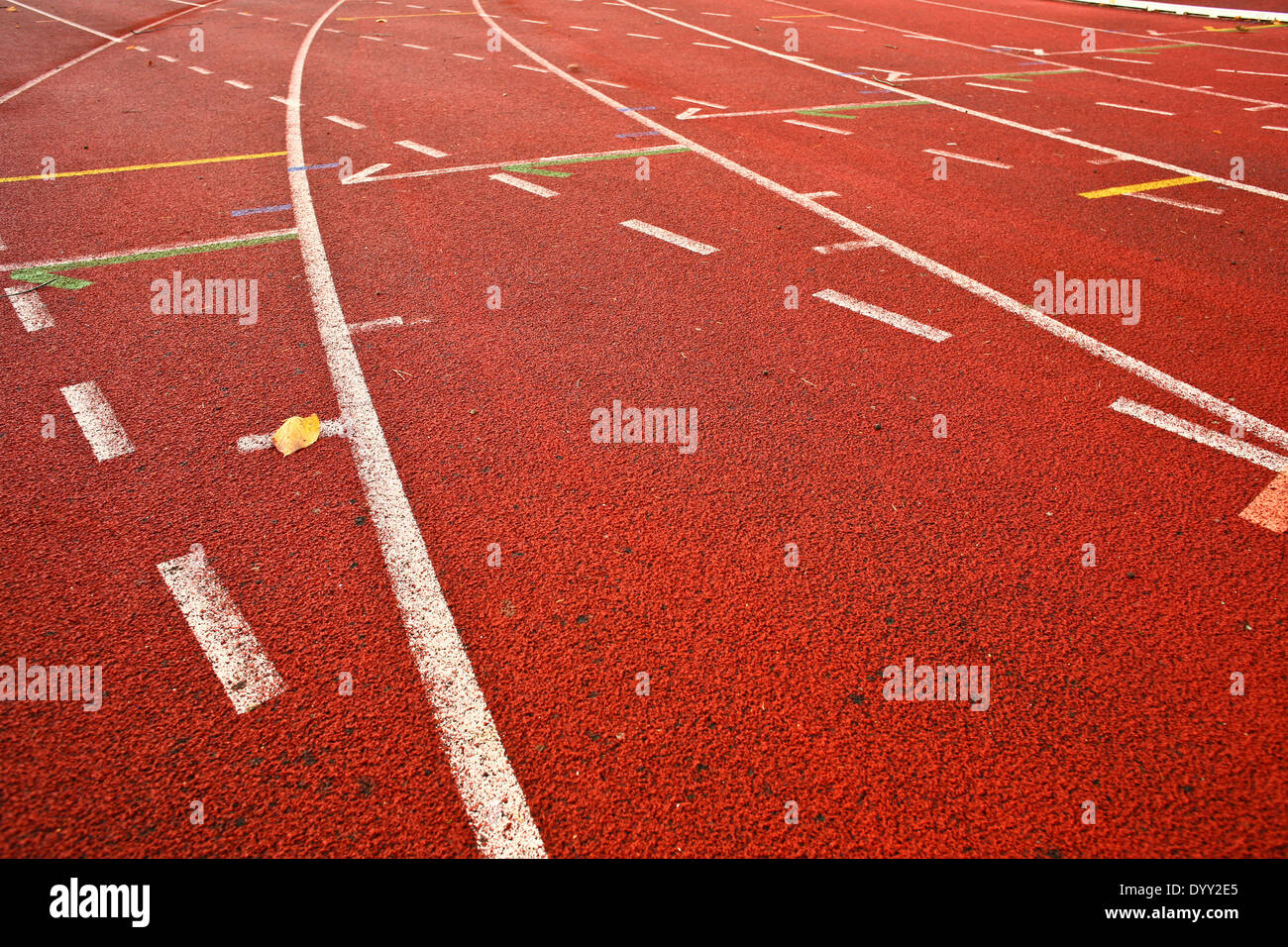 Running lane in a stadium in Denmark Stock Photo - Alamy