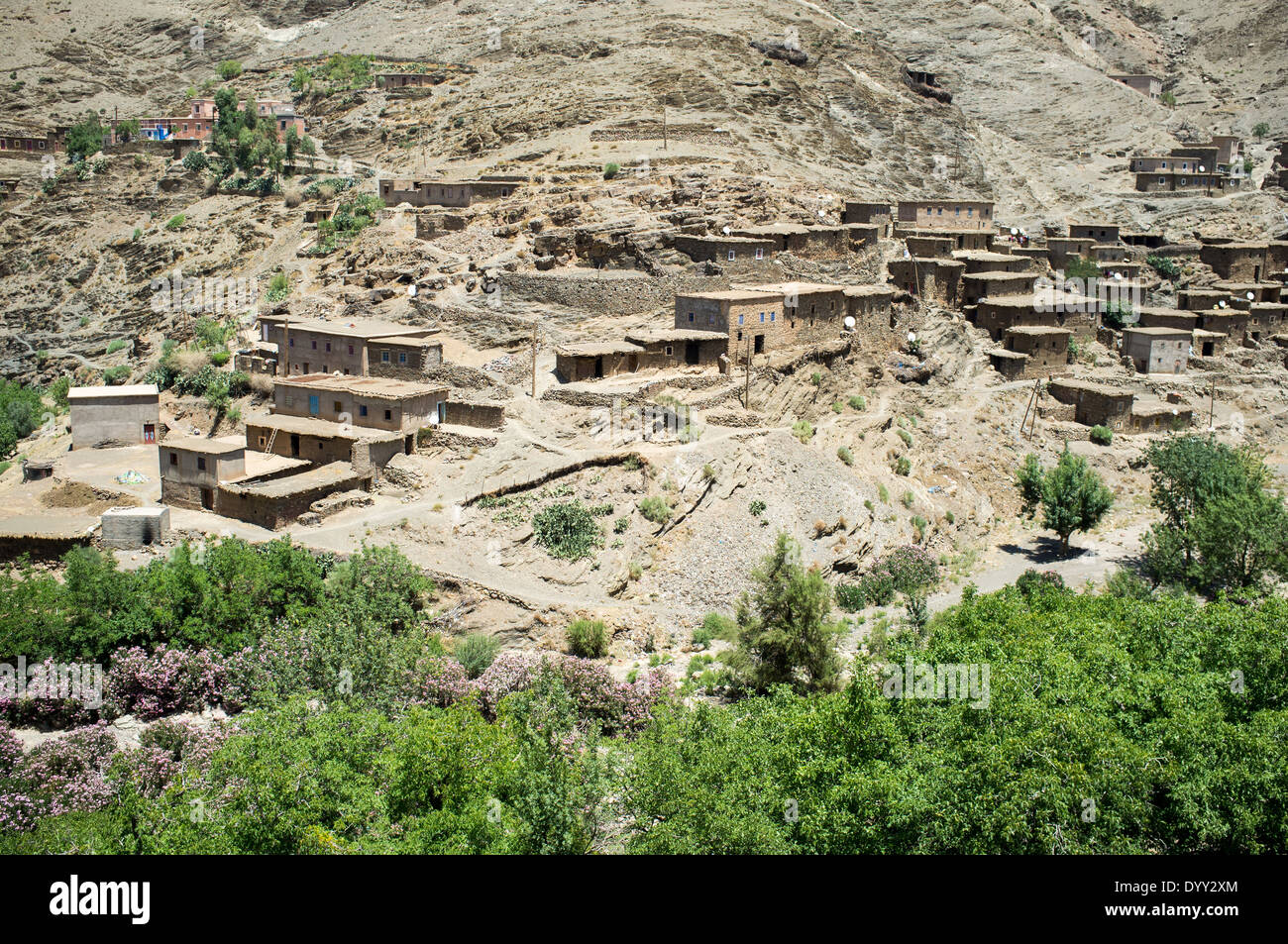 berber village in Atlas mountain, Morocco, Africa Stock Photo - Alamy