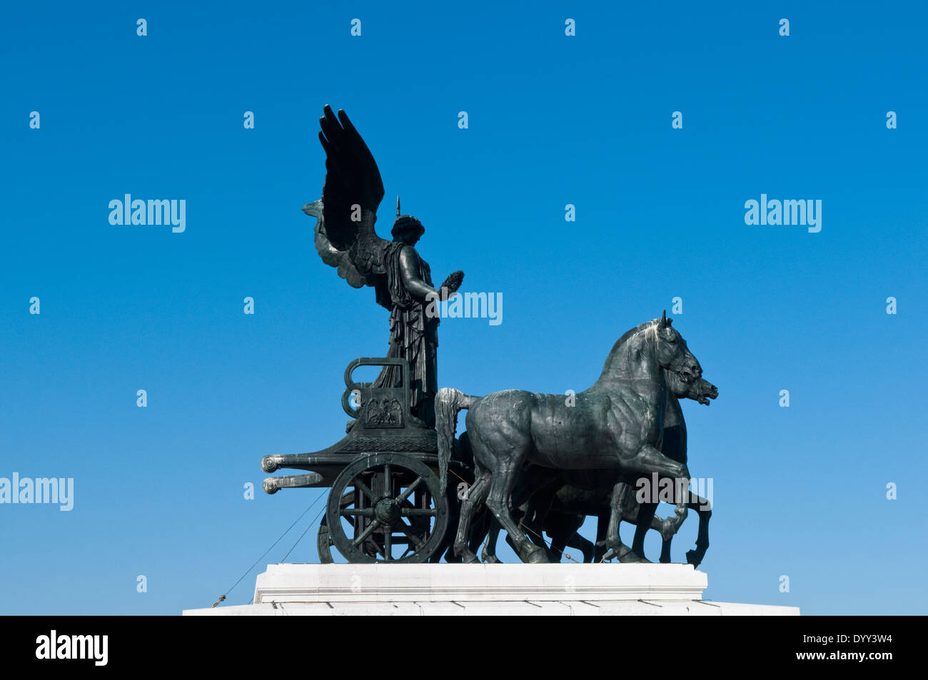 Statue of the Goddess Victoria Riding on a Quadriga, or Chariot on top ...