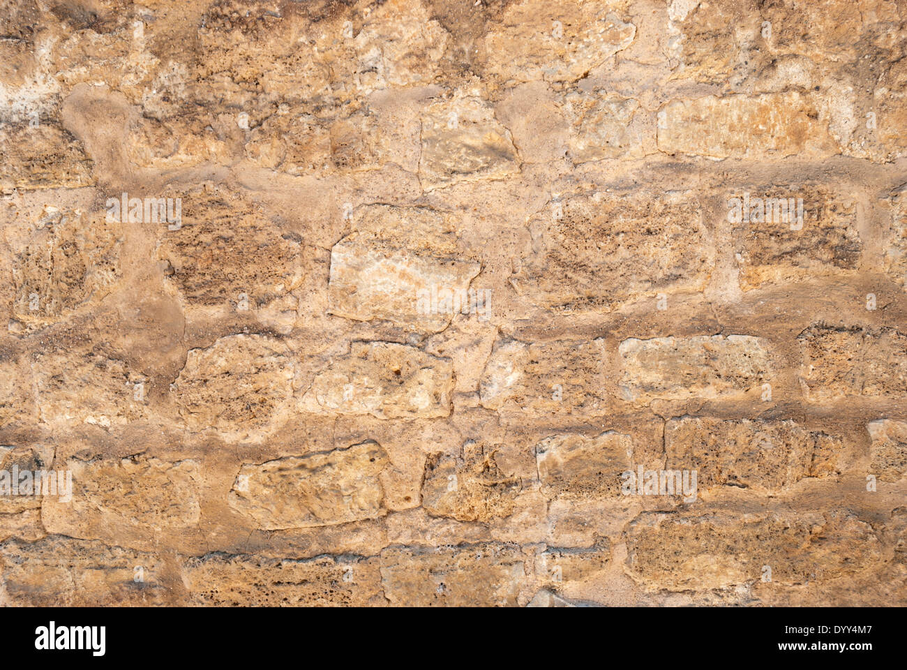 Texture of an old stone wall horizontal Stock Photo - Alamy