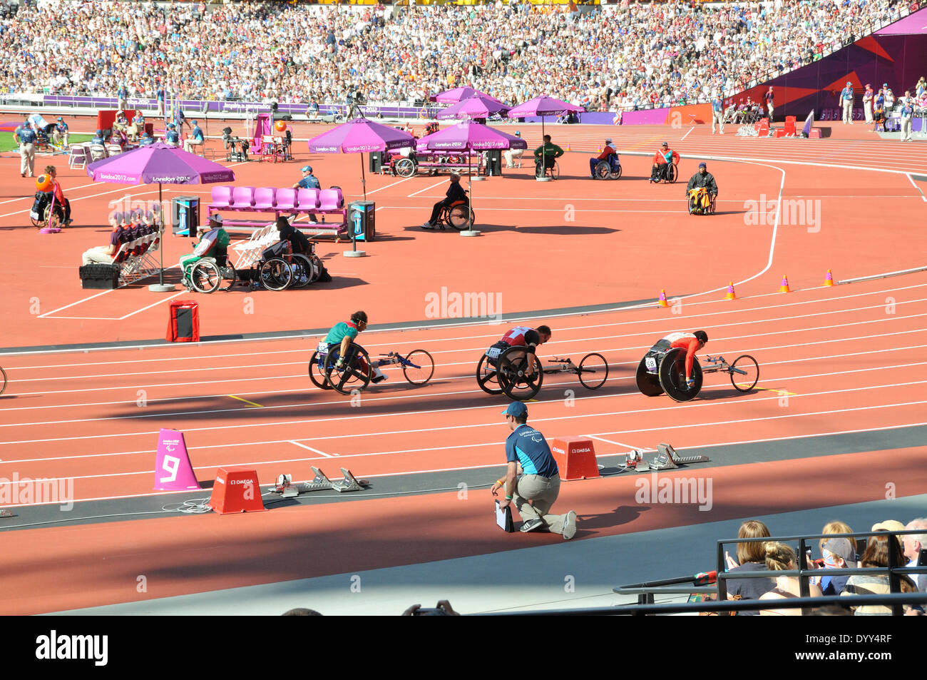 London 2012 Paralympic athletics events Stock Photo - Alamy