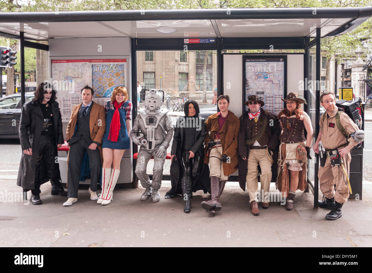 London, 27 April 2014 - people dressed as their favourite sci-fi ...