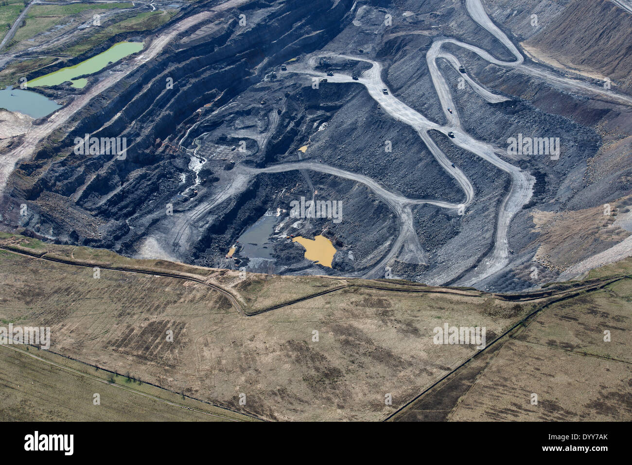Open Cast Coal Mine, South Lanarkshire Stock Photo - Alamy