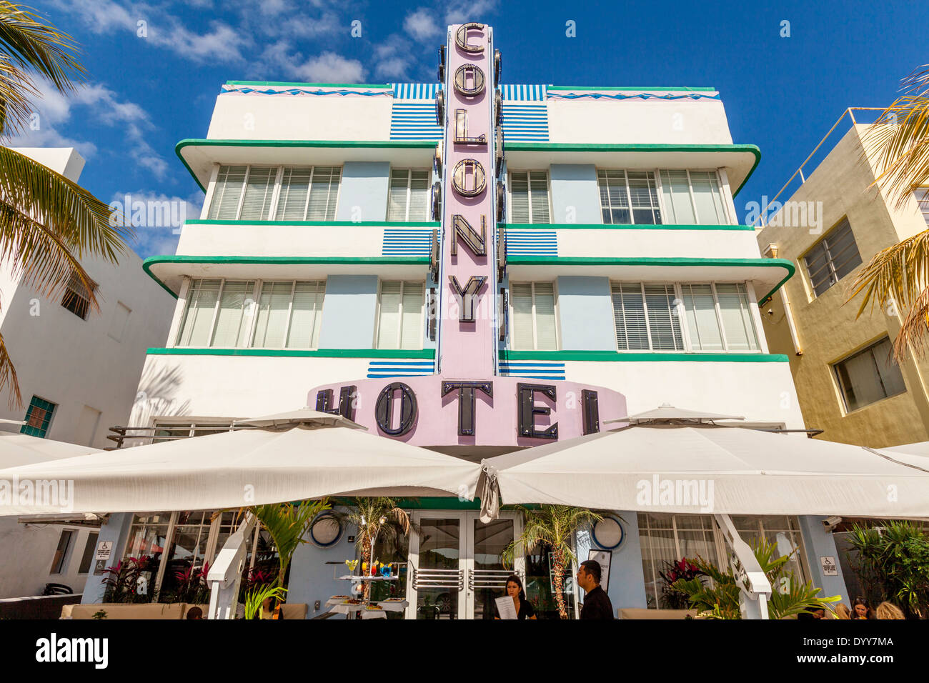 The Colony Hotel, South Beach, Miami, Florida, USA Stock Photo - Alamy
