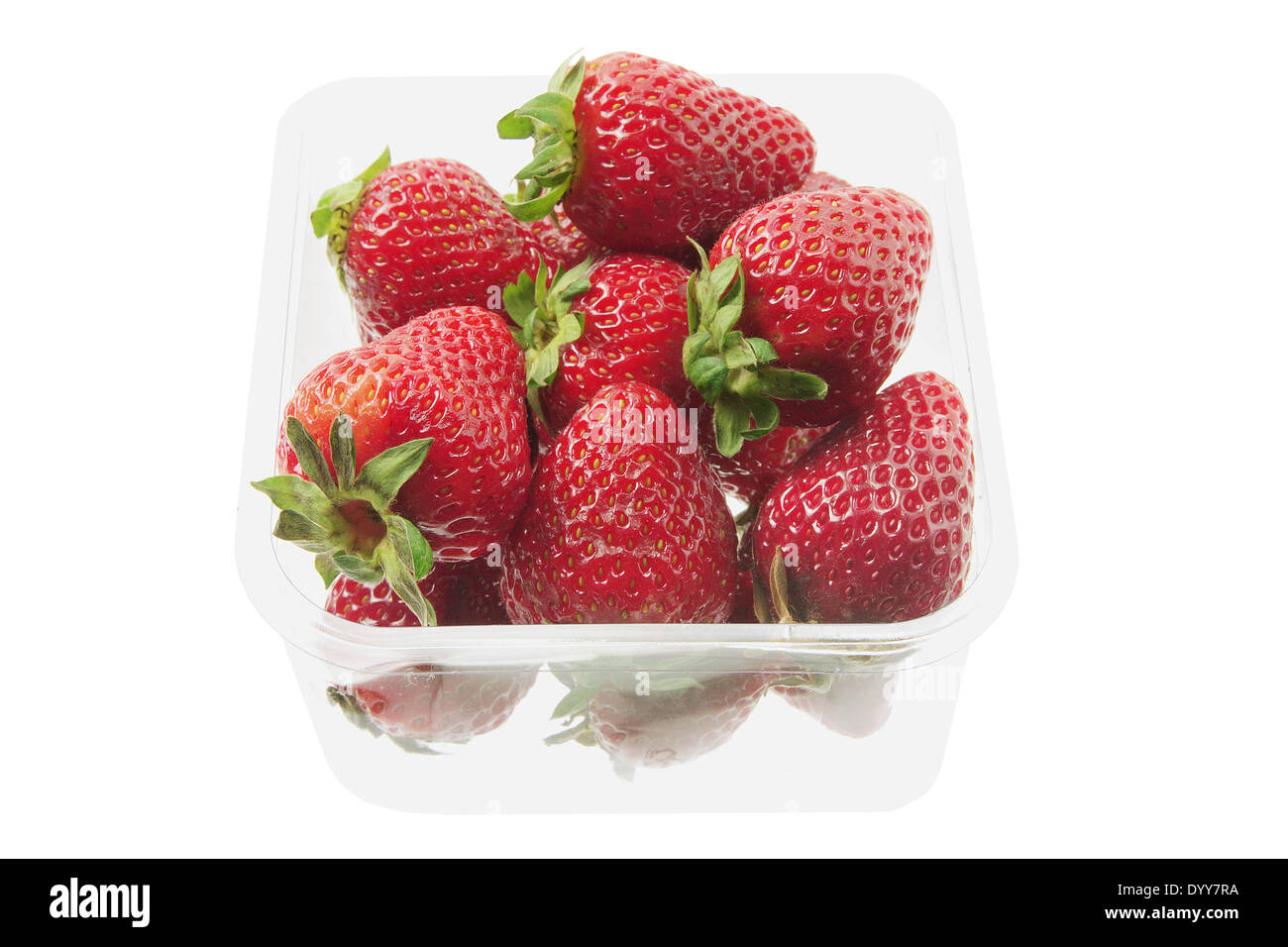 Berries in plastic box Cut Out Stock Images & Pictures - Alamy