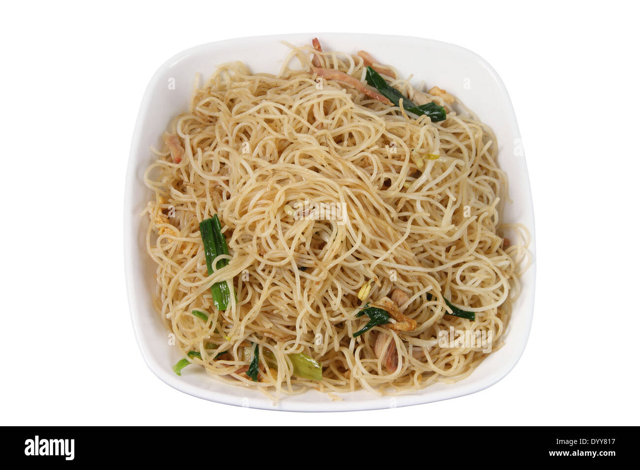 Plate of Fried Rice Noodles Stock Photo - Alamy