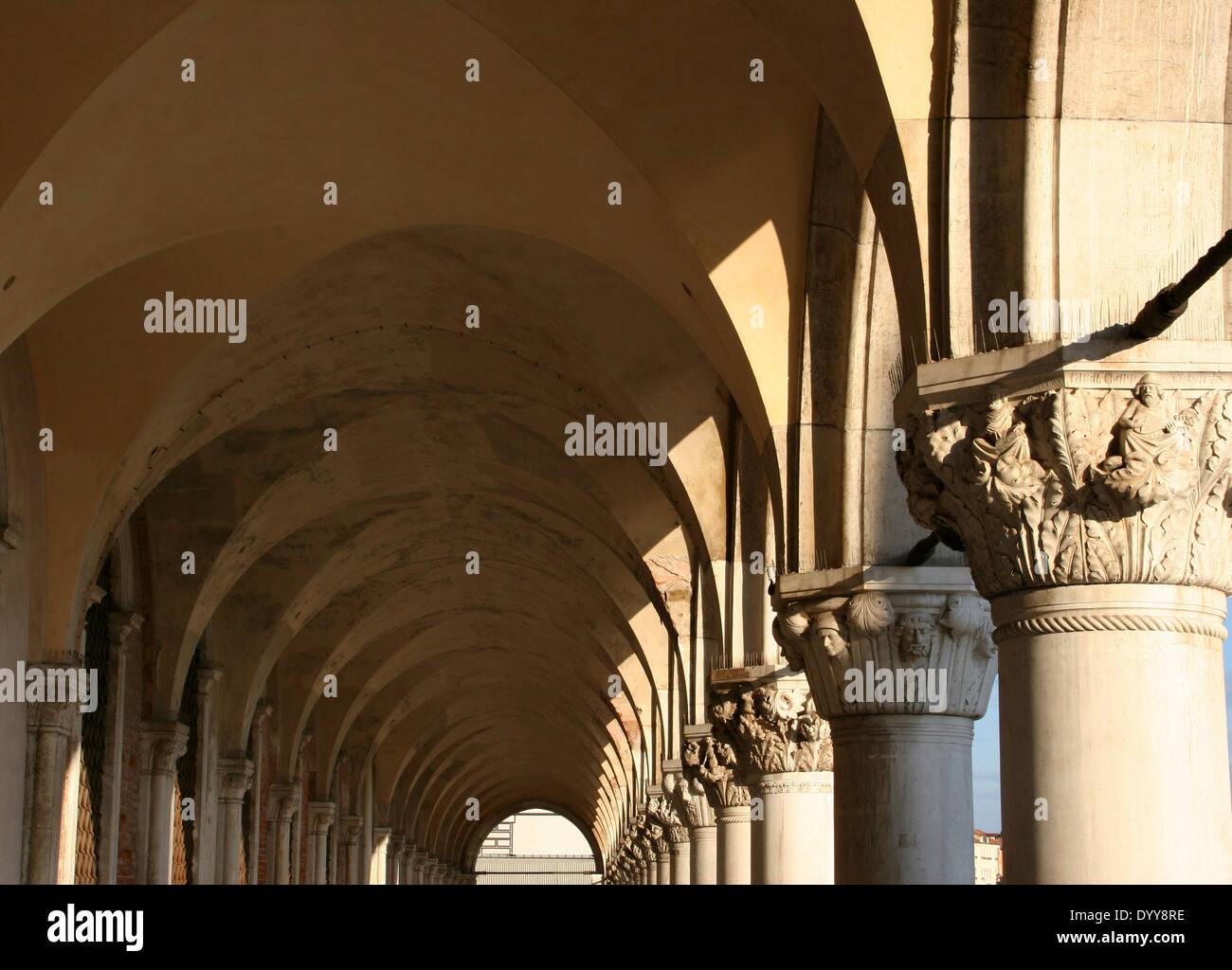 Column on doges palace venice hi-res stock photography and images - Alamy