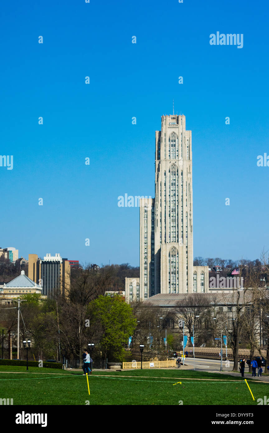 Cathedral of Learning part of the University of Pittsburgh. Pittsburgh ...