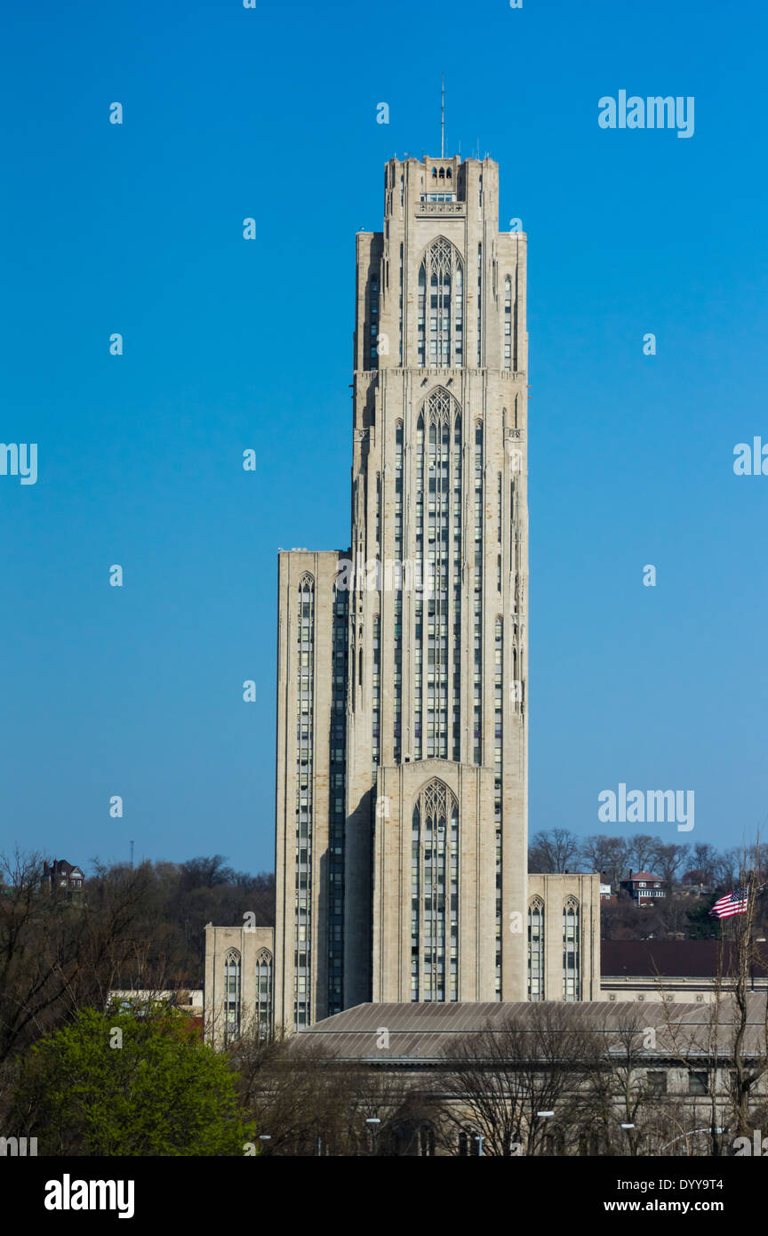 Cathedral of Learning part of the University of Pittsburgh. Pittsburgh ...