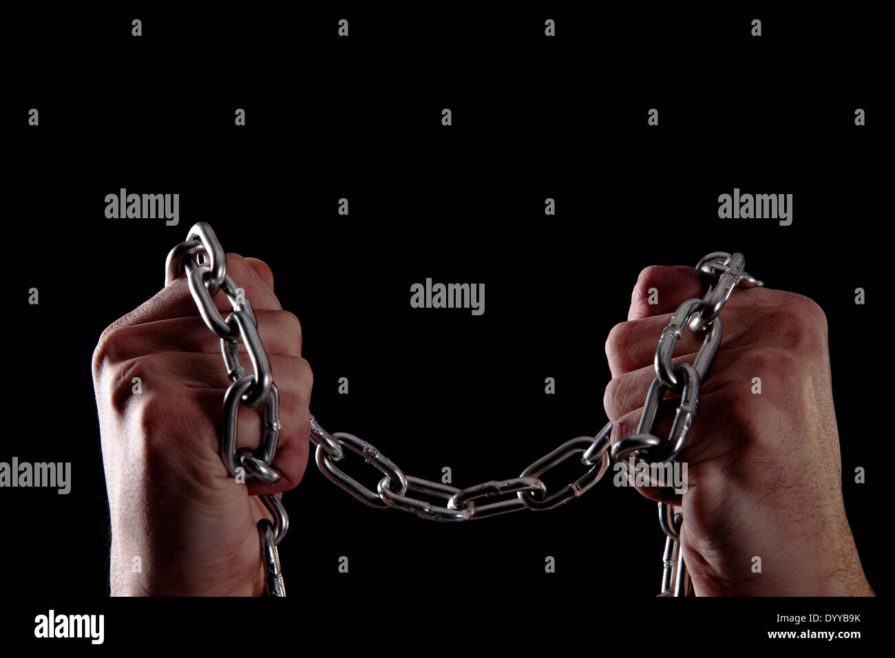 human hands taking a chain Stock Photo - Alamy