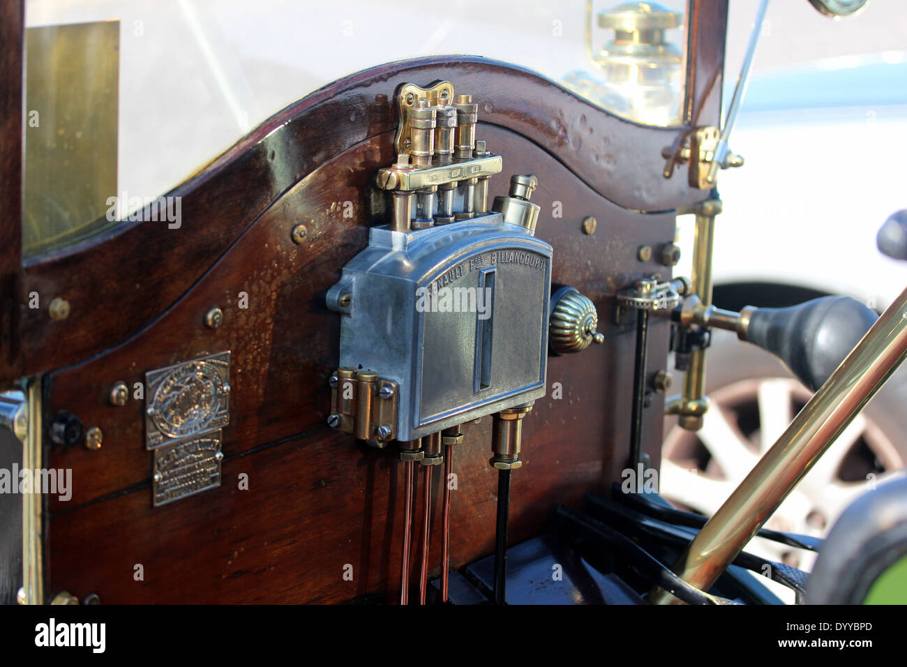 The dashboard of a 1910 Renault AX Tourer automobile Stock Photo - Alamy