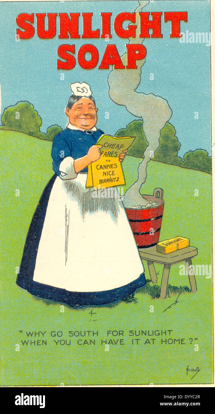 Sunlight soap advert hi-res stock photography and images - Alamy