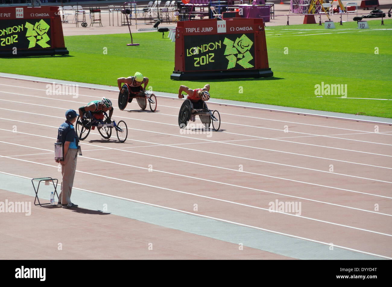 London 2012 paralympic athletics events Stock Photo - Alamy