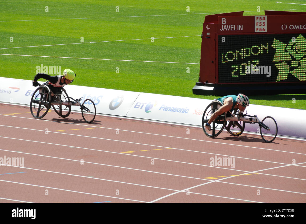London 2012 paralympic athletics events Stock Photo - Alamy