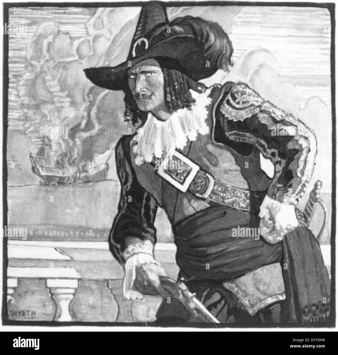 Colonel thomas blood 1618 1680 Black and White Stock Photos & Images ...