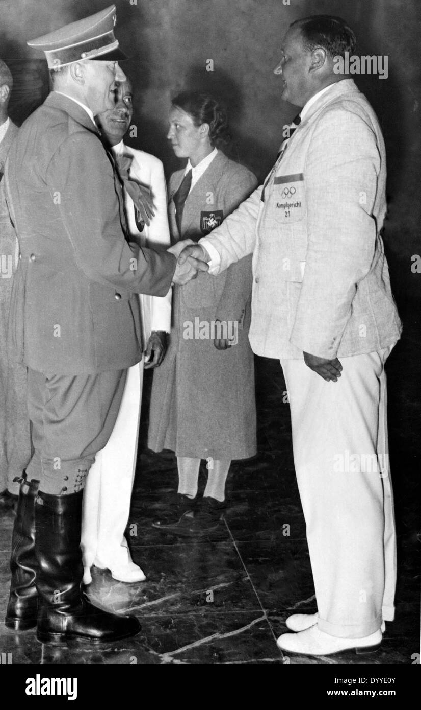 Adolf hitler greets in hi-res stock photography and images - Alamy