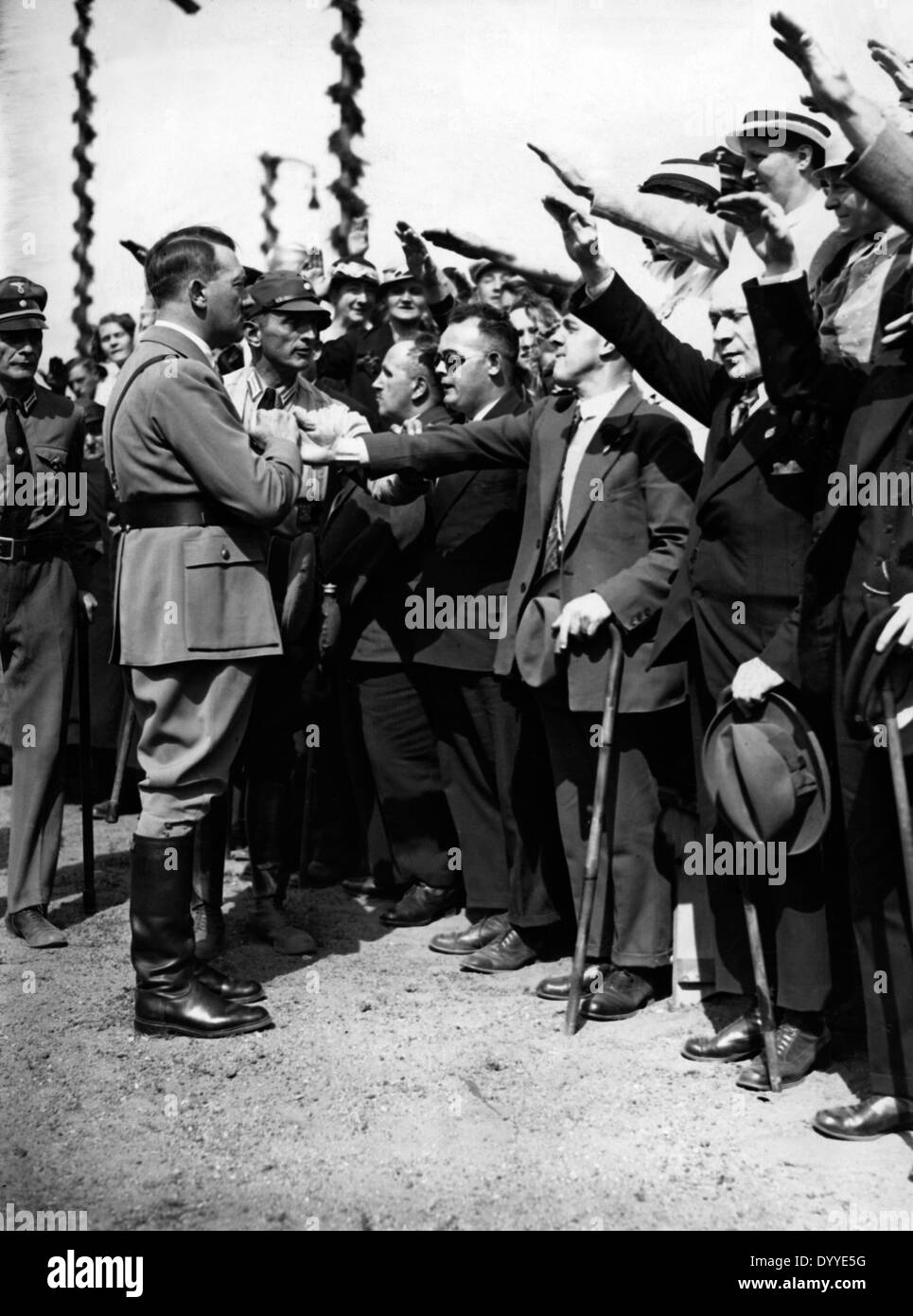 Adolf hitler greets in hi-res stock photography and images - Alamy