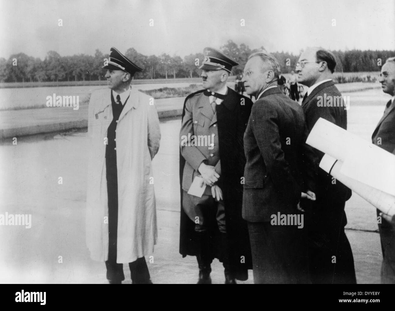 Adolf Hitler witht he architects of the Nazi rally grounds Stock Photo ...