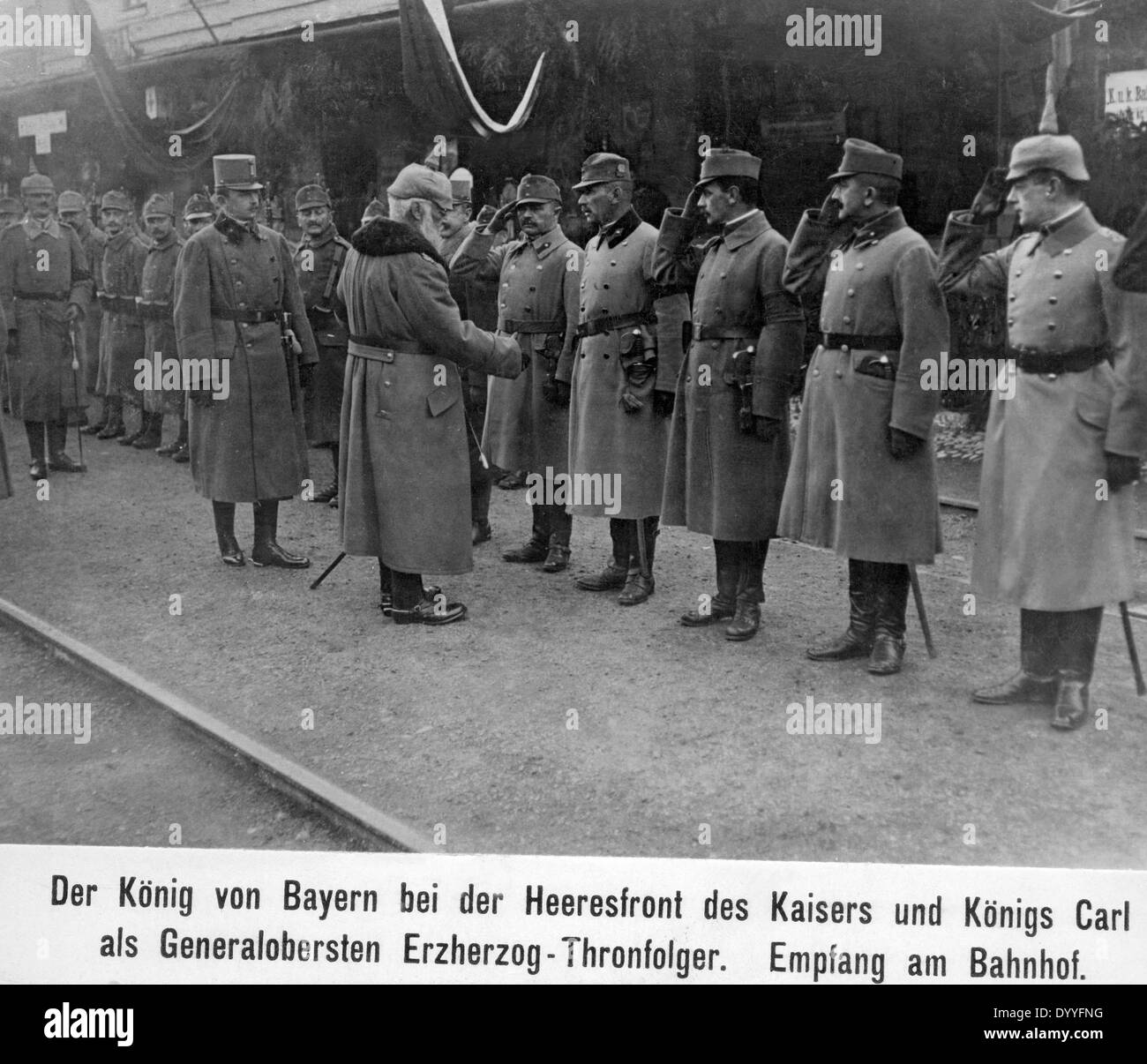 Royal troops inspection Black and White Stock Photos & Images - Alamy