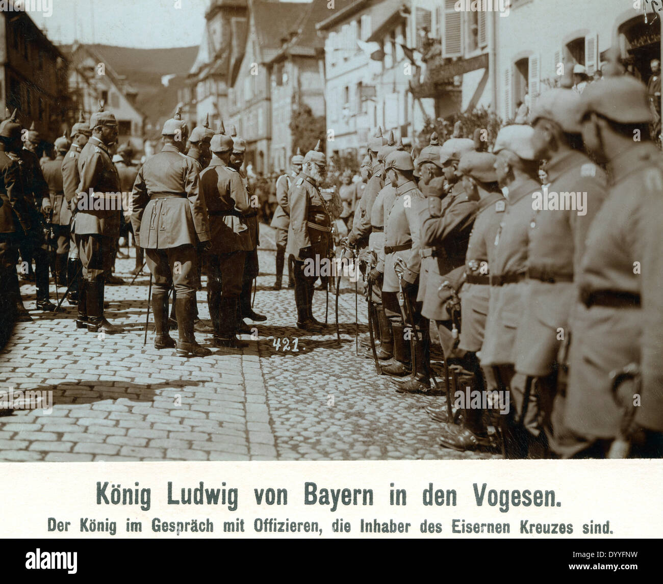 Ludwig III in the Vosges Mountains, 1915 Stock Photo - Alamy