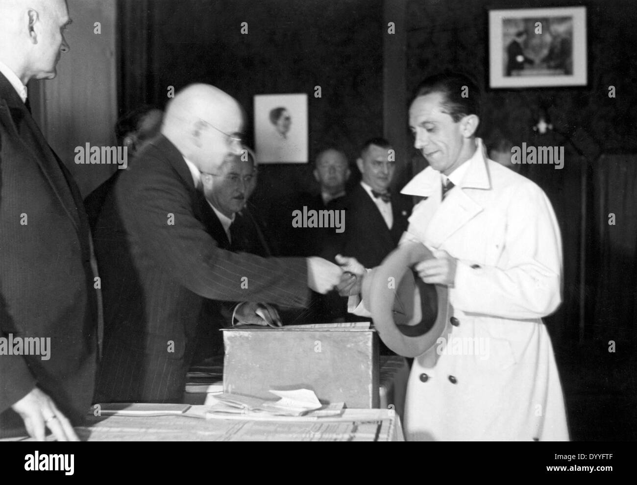 Propaganda politics joseph goebbels Black and White Stock Photos ...