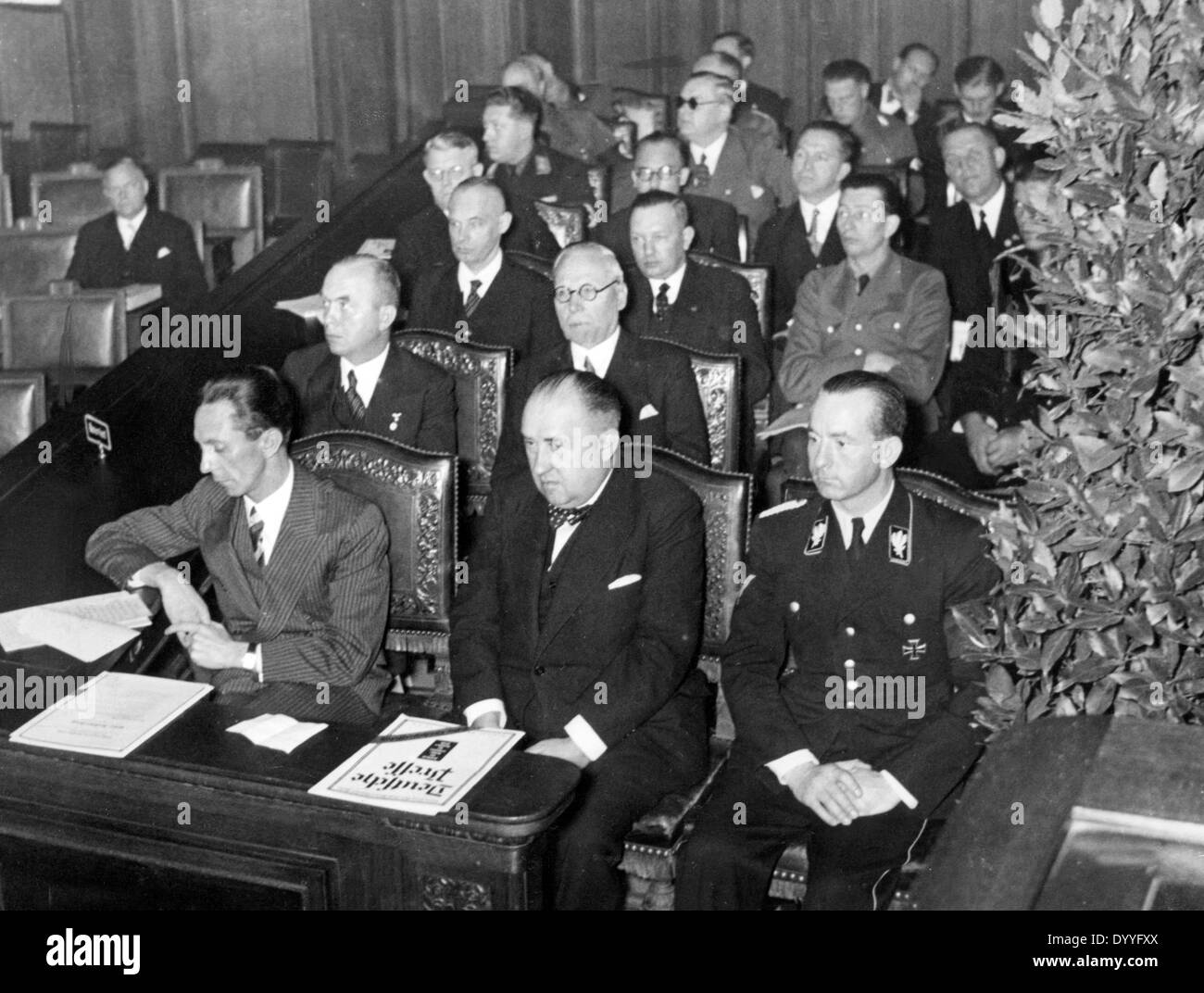 Propaganda politics joseph goebbels Black and White Stock Photos ...