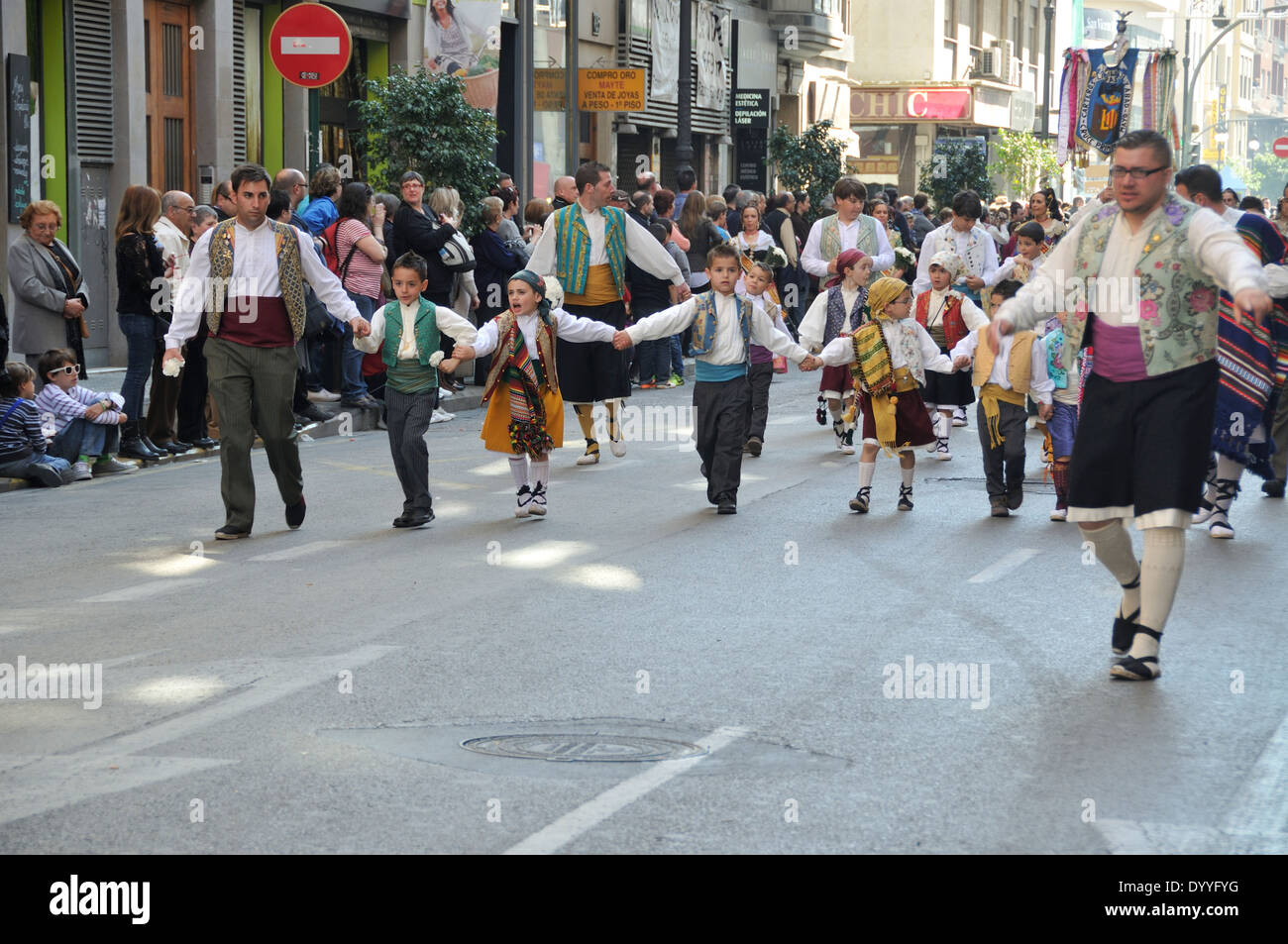 Valencia Fallas Parade, March 2014 Stock Photo - Alamy