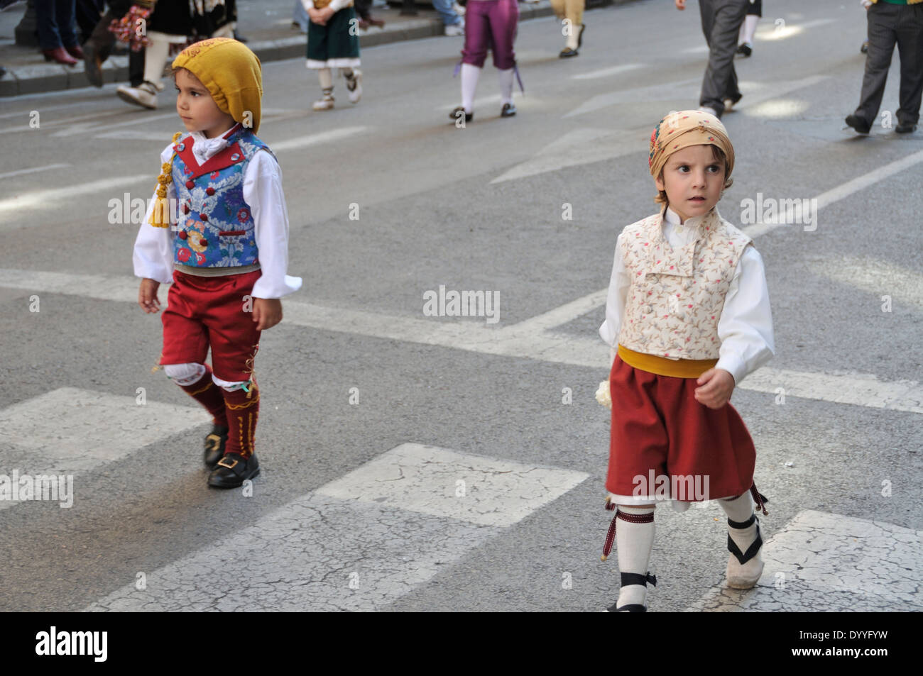 Valencia Fallas Parade, March 2014 Stock Photo - Alamy