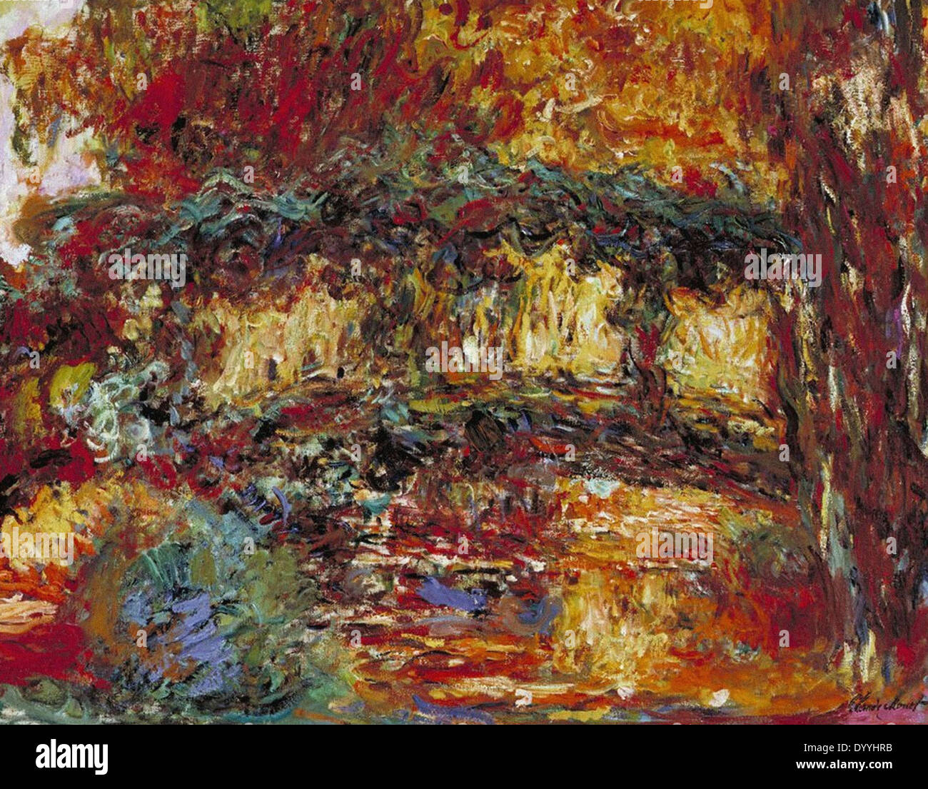 Claude Monet Bridge Painting High Resolution Stock Photography and ...