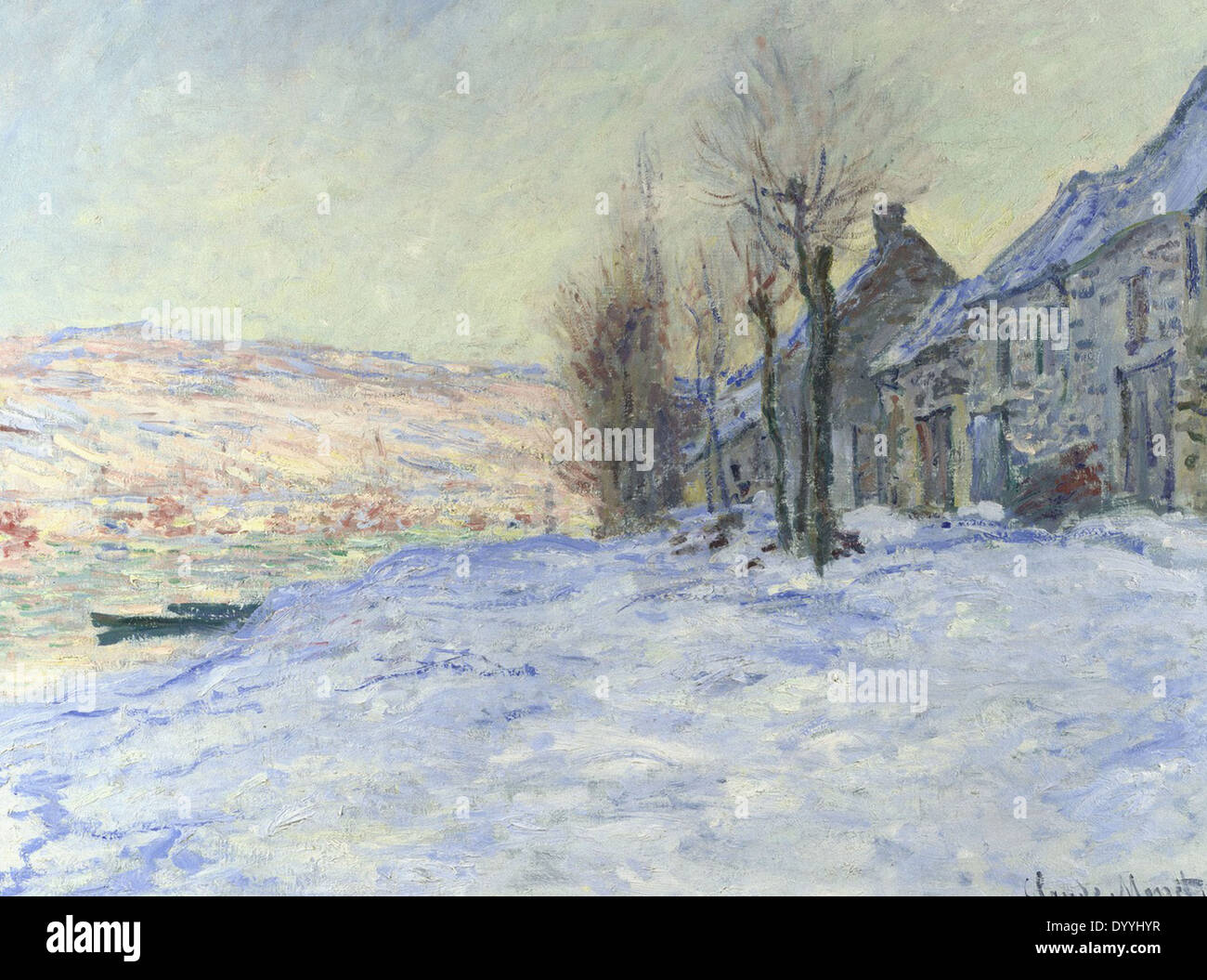 Claude monet snow hi-res stock photography and images - Alamy